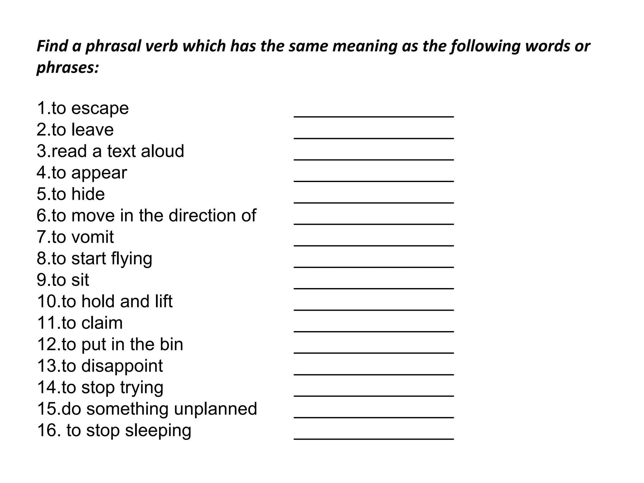 Nemo Phrasal Verbs Tutorial | PPT