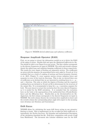 Introductory manual for the open source potential solver: NEMOH | PDF