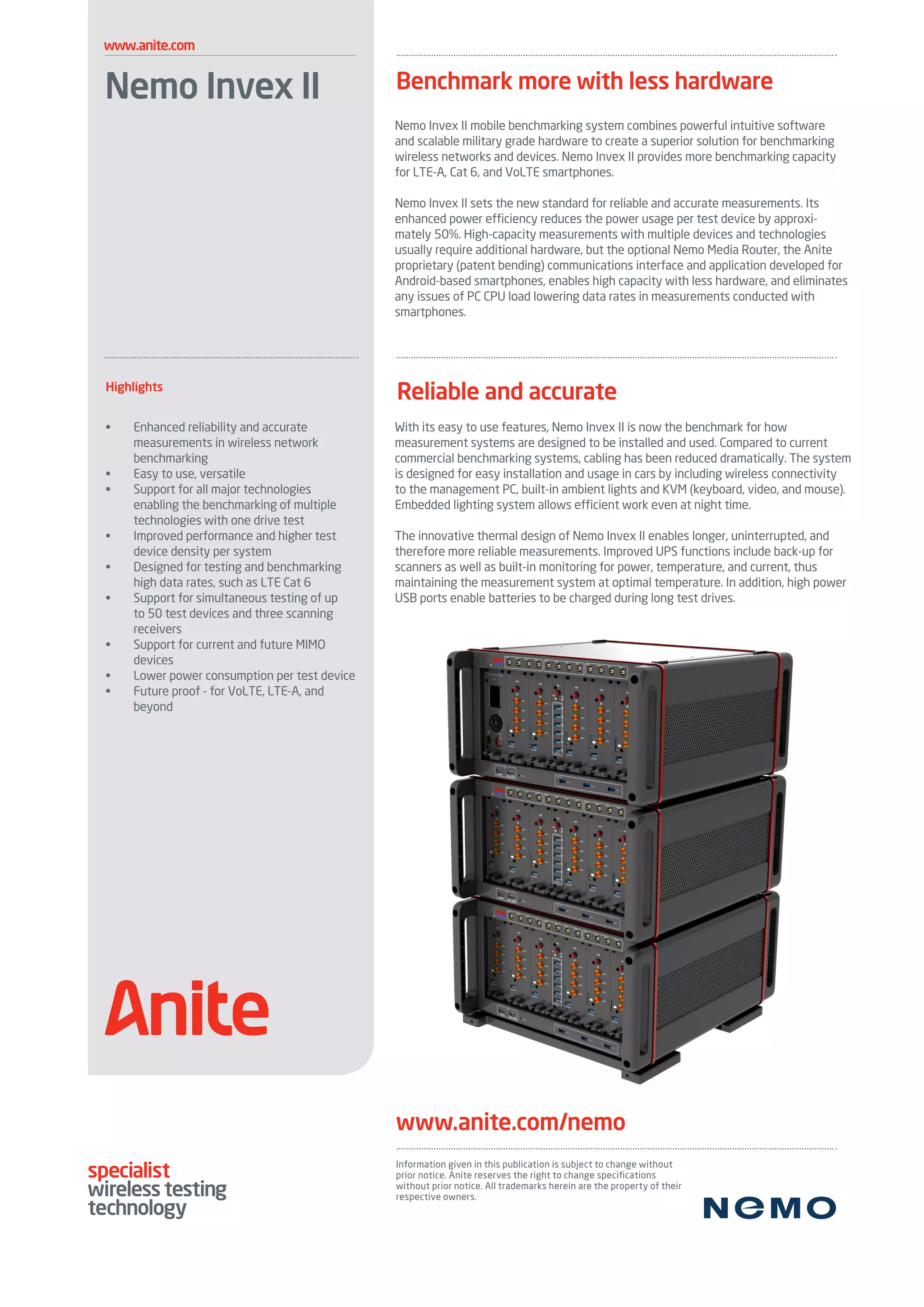 Nemo invex ii brochure | PDF