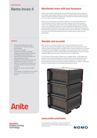 Nemo invex ii brochure | PDF