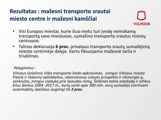 Nemokamas Vilniaus transportas | PPTX