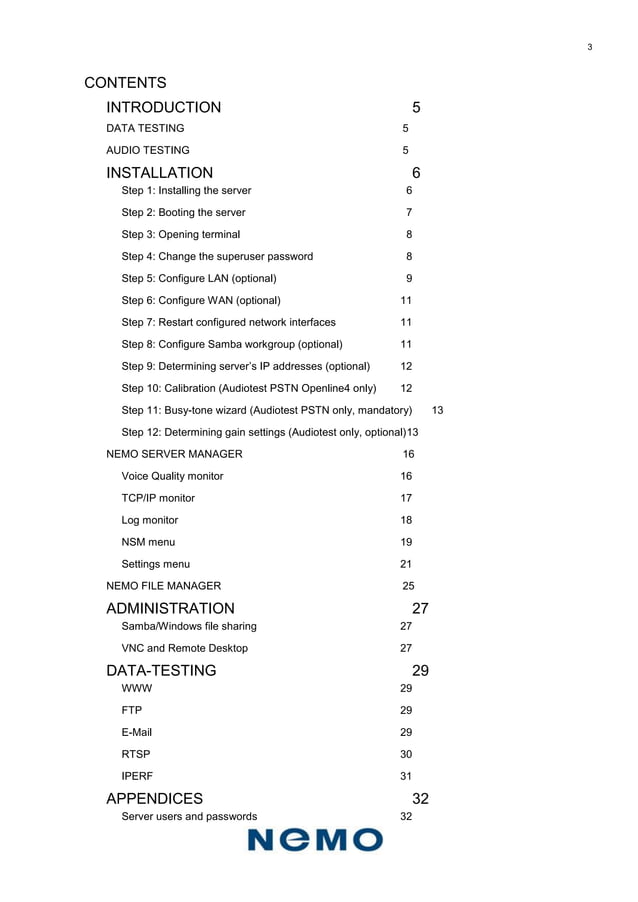 Nemo server manual_v1 | PDF | Computer Networking | Computing