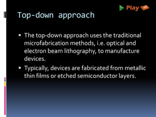 Nano electro mechanical systems | PPTX