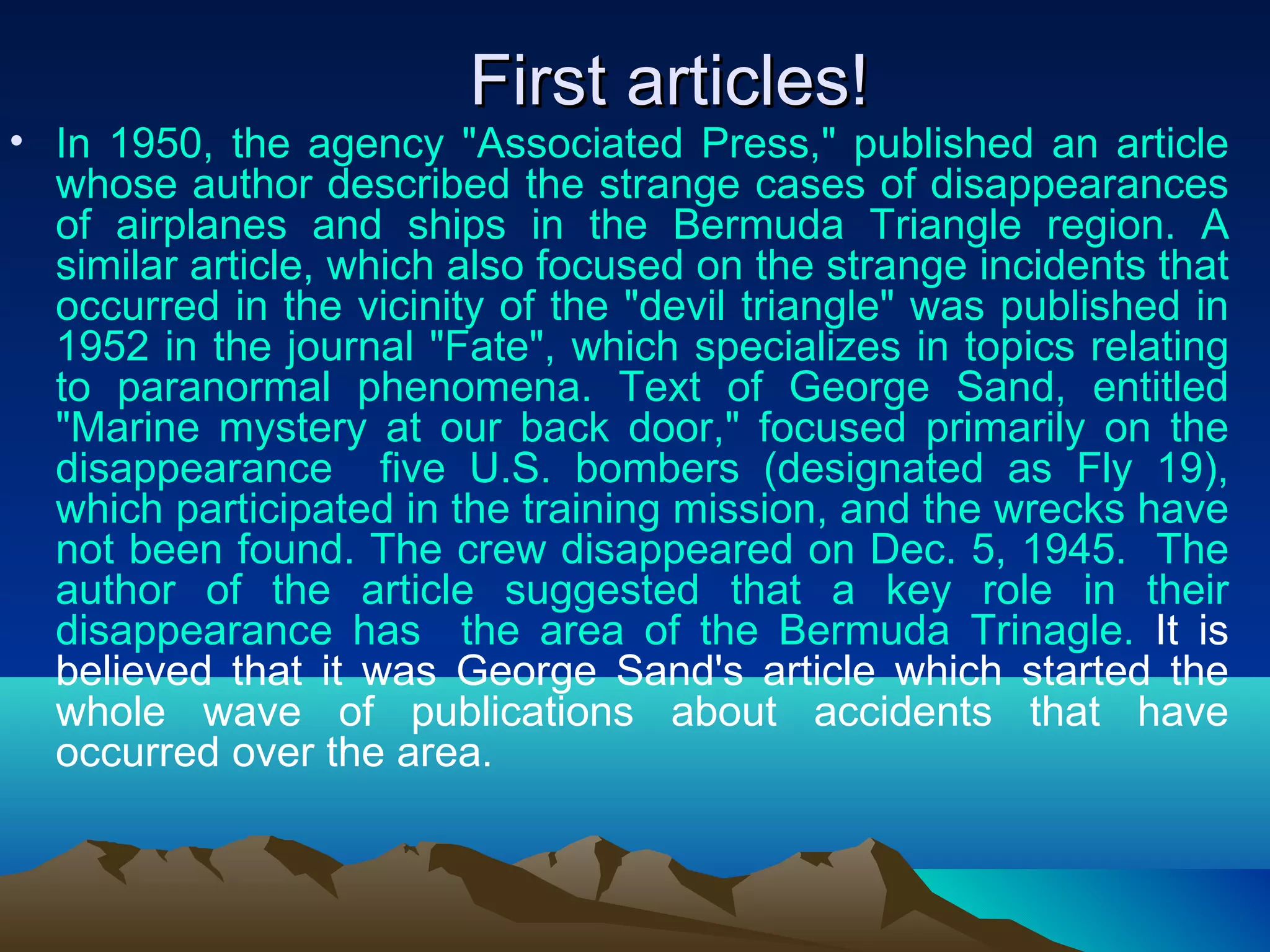 Bermuda Triangle_5 | PPT | Geography | Science
