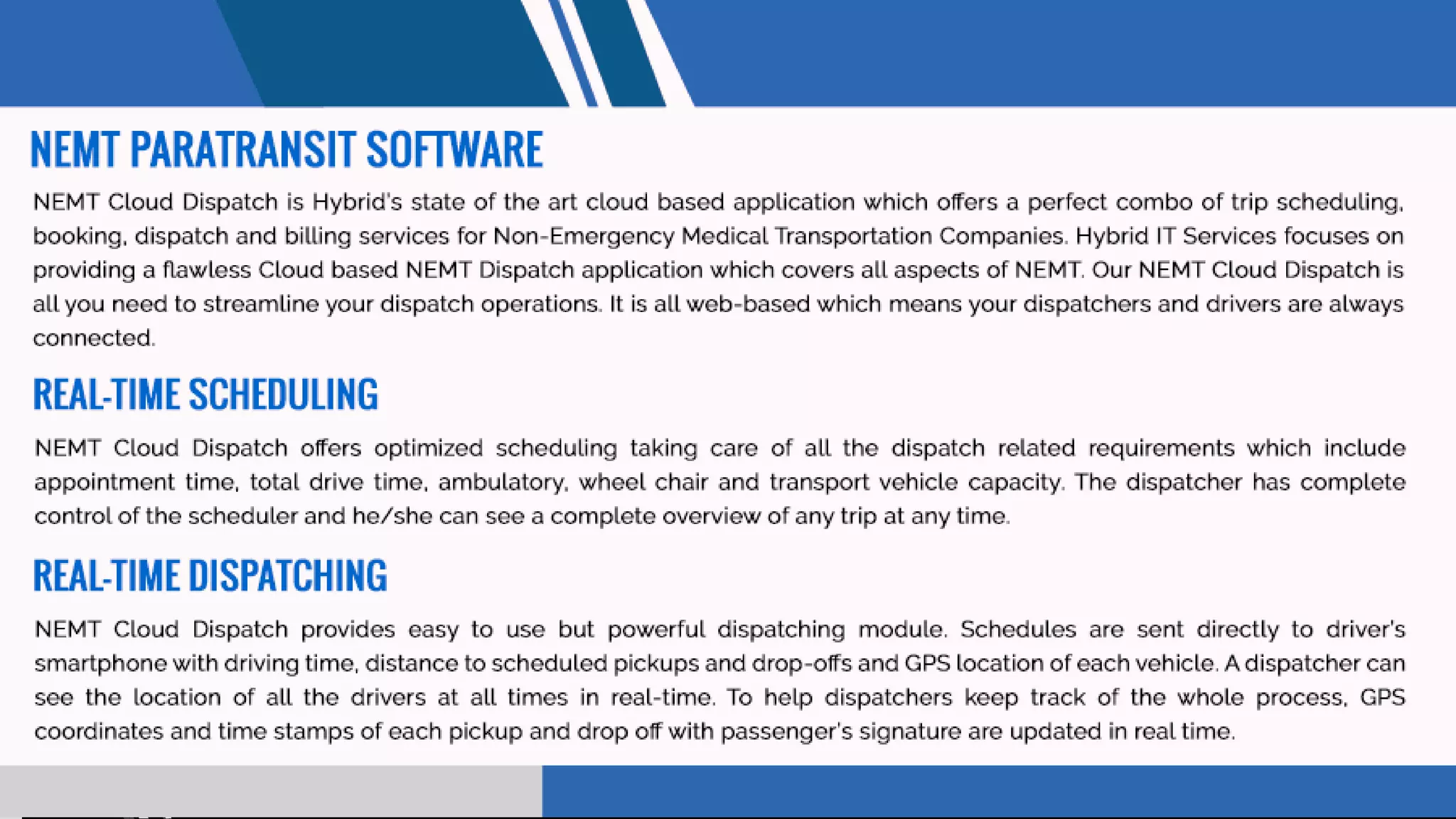 Nemt Paratransit Software | PPTX
