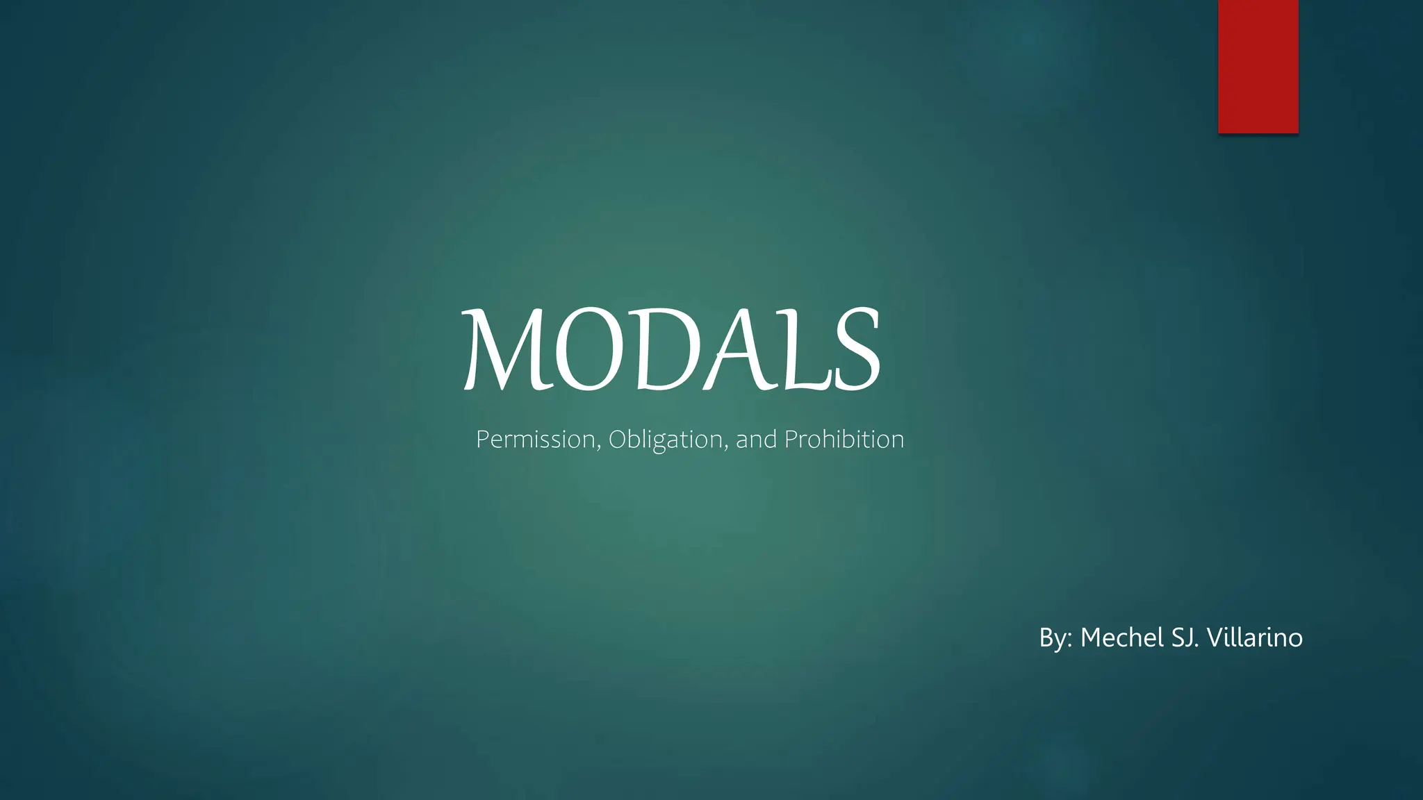 PPT-modals.pptx...- MODALS 2023 :)/...... | PPTX