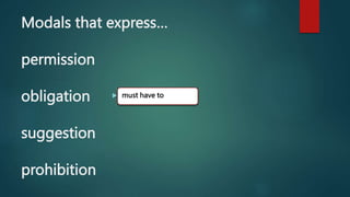 PPT-modals.pptx...- MODALS 2023 :)/...... | PPTX