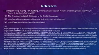 Nenopartical optical sensors | PPTX