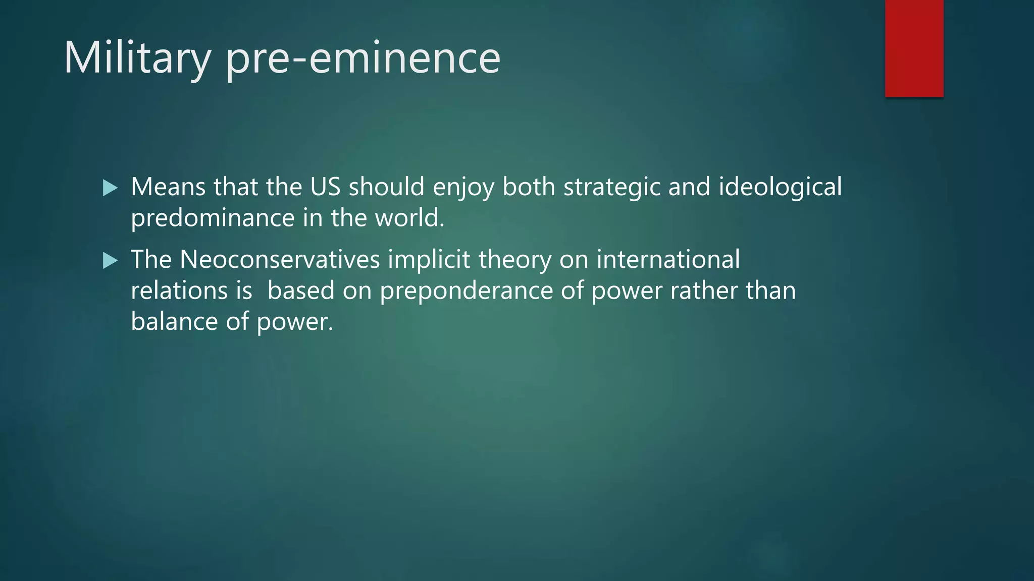 Neo conservatism | PPTX