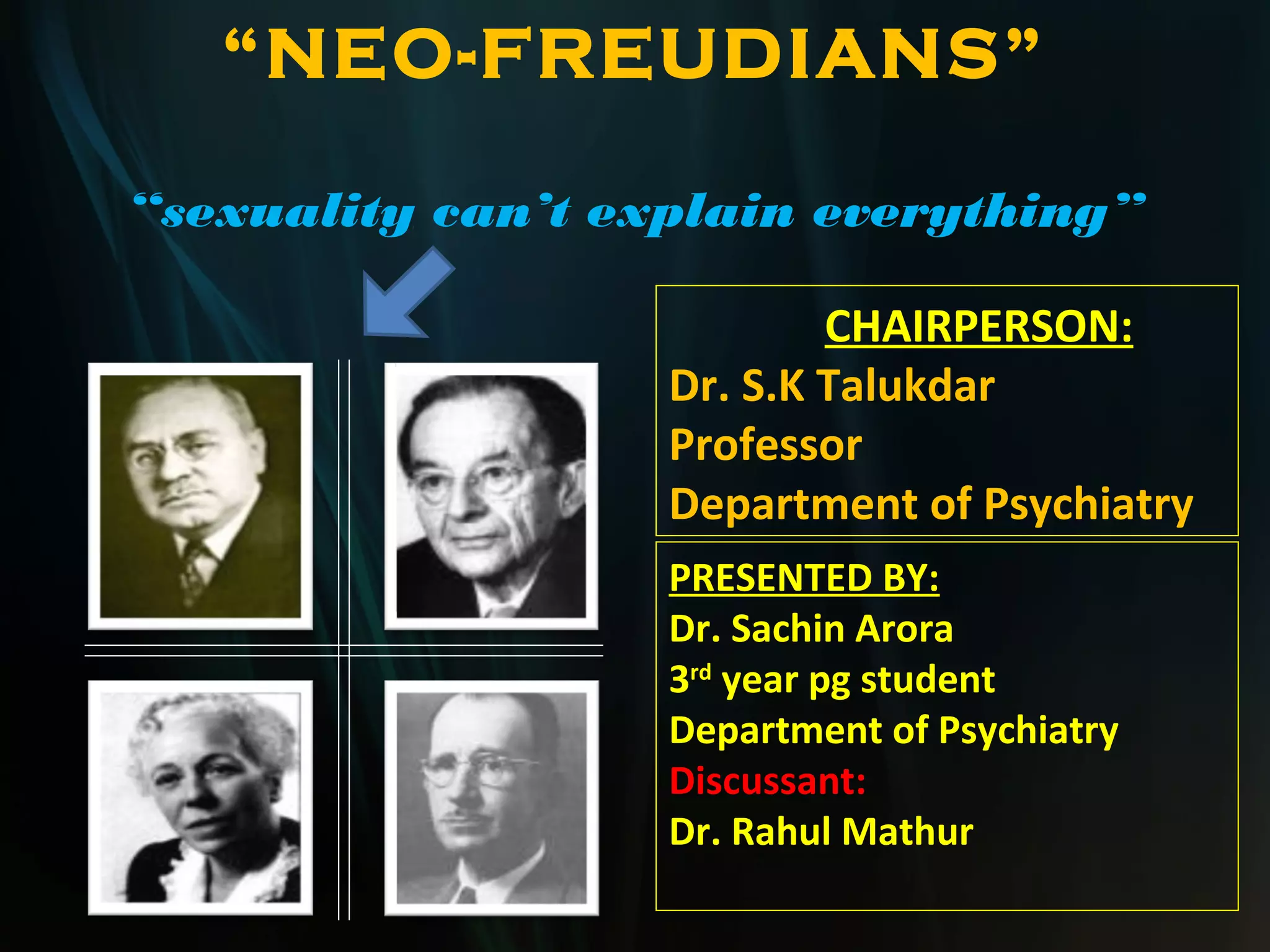 Neo freudians | PPT