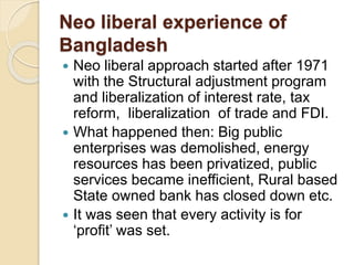 Neo liberalism | PPTX | Political Issues & policy | Politics