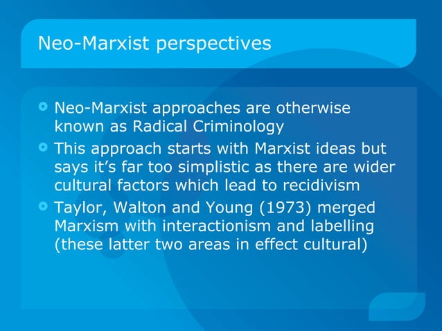 Neo marxist perspectives | PPT