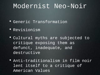 Neo-Noir | PPT