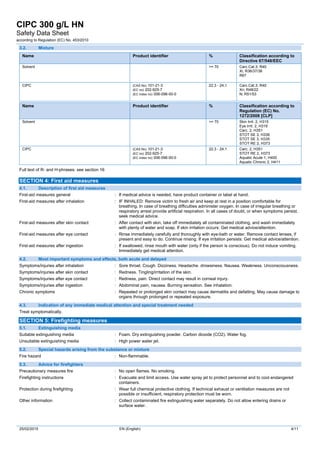 Neo stop 300 hn msds | PDF