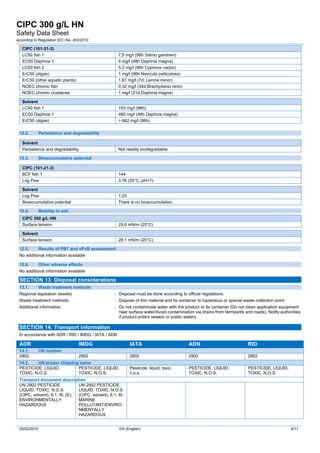 Neo stop 300 hn msds | PDF