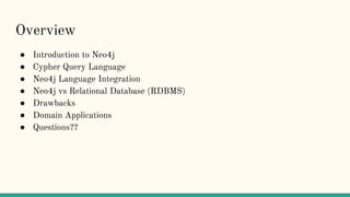 Neo4j graph database | PPTX | Databases | Computer Software and Applications