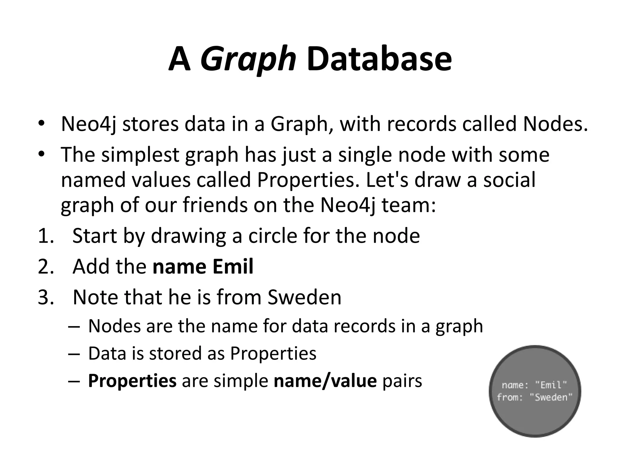 Neo4j Introduction Basics Cypher Rdbms To Graph Ppt