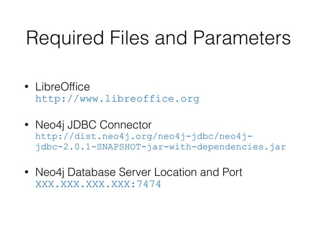 Neo4j: JDBC Connection Case Using LibreOffice | PDF