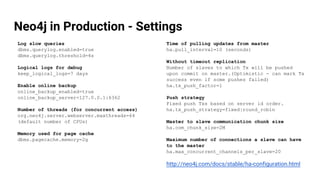 Neo4j after 1 year in production | PPT