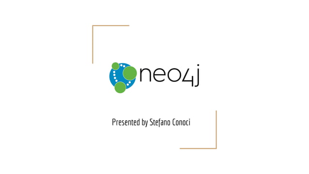 Neo4j and graph databases introduction | PPT