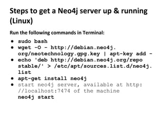 Getting started with Graph Databases & Neo4j | PPT