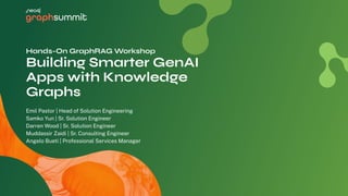 Hands-On GraphRAG Workshop: GraphSummit Melbourne 2024 | PDF