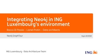 GraphTour: Integrating Neo4j in ING Luxembourg’s Environment | PDF ...