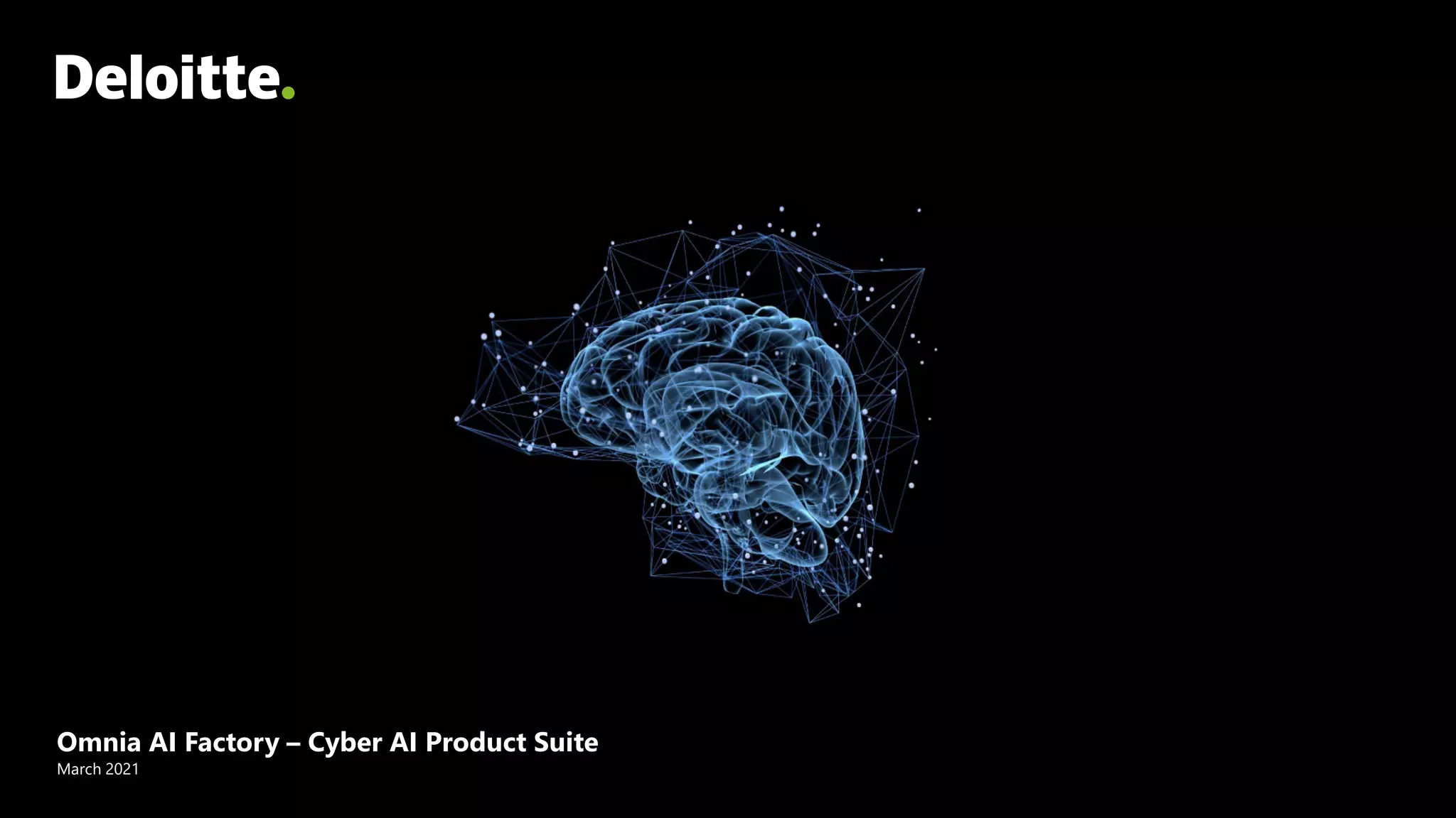 Omnia AI Factory – Cyber AI Product Suite | PDF