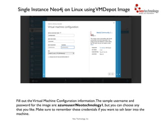 Neo4j on Azure Step by Step | PPT | Cloud Computing | Internet