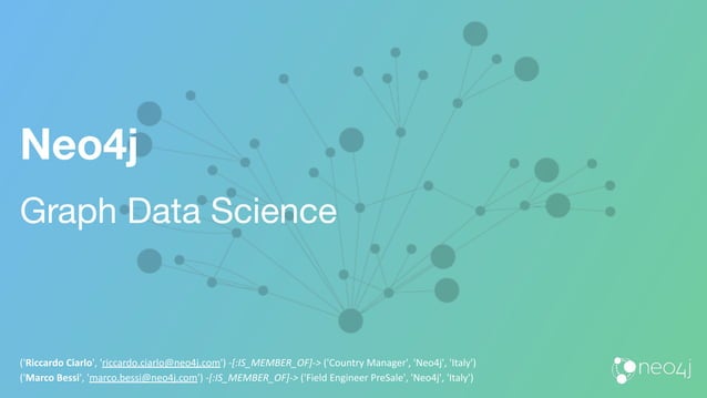 Neo4j Graph Data Science - Webinar | PPT
