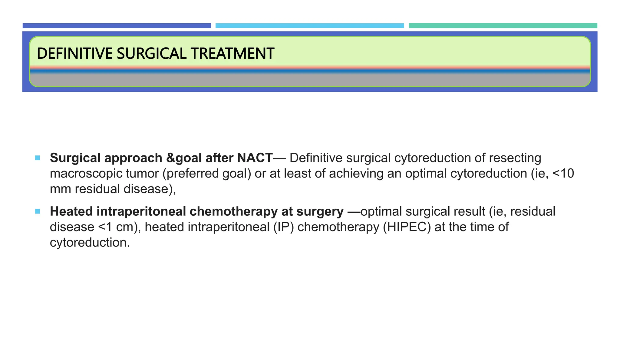 ovarian cancer: NACT | PPTX