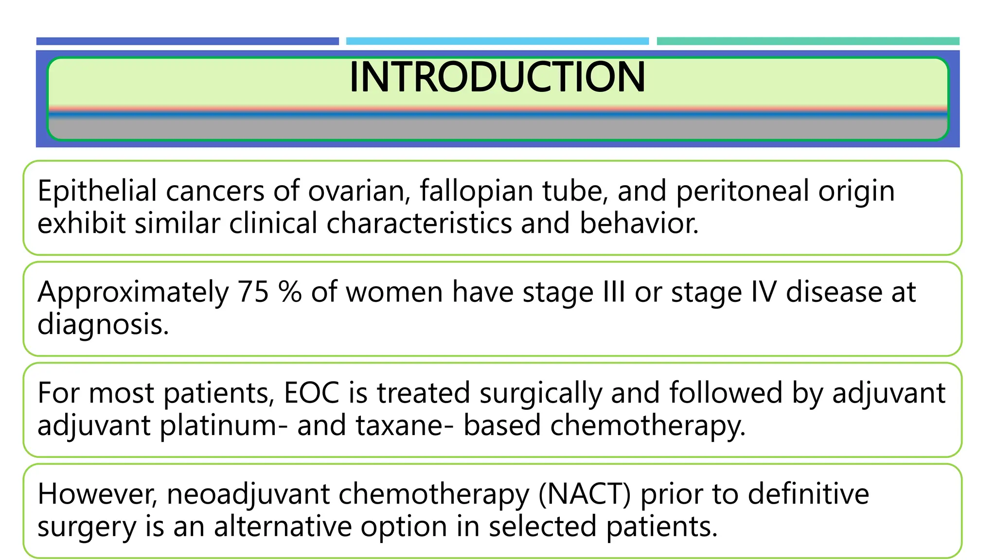 ovarian cancer: NACT | PPTX