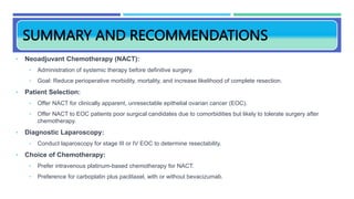 ovarian cancer: NACT | PPTX