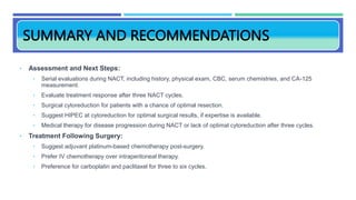 ovarian cancer: NACT | PPTX