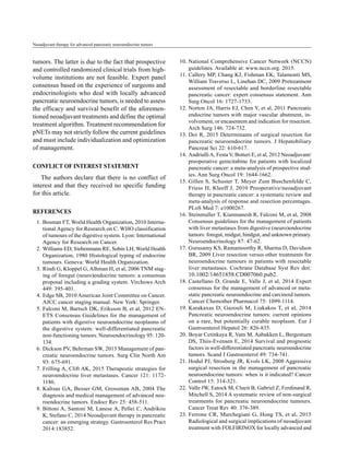 Neoadjuvant therapy for advanced pancreatic neuroendocrine tumors ...