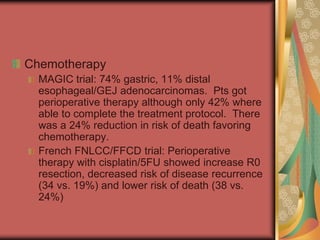 Neoadjuvant treatment for esophageal and gastric cancer | PDF