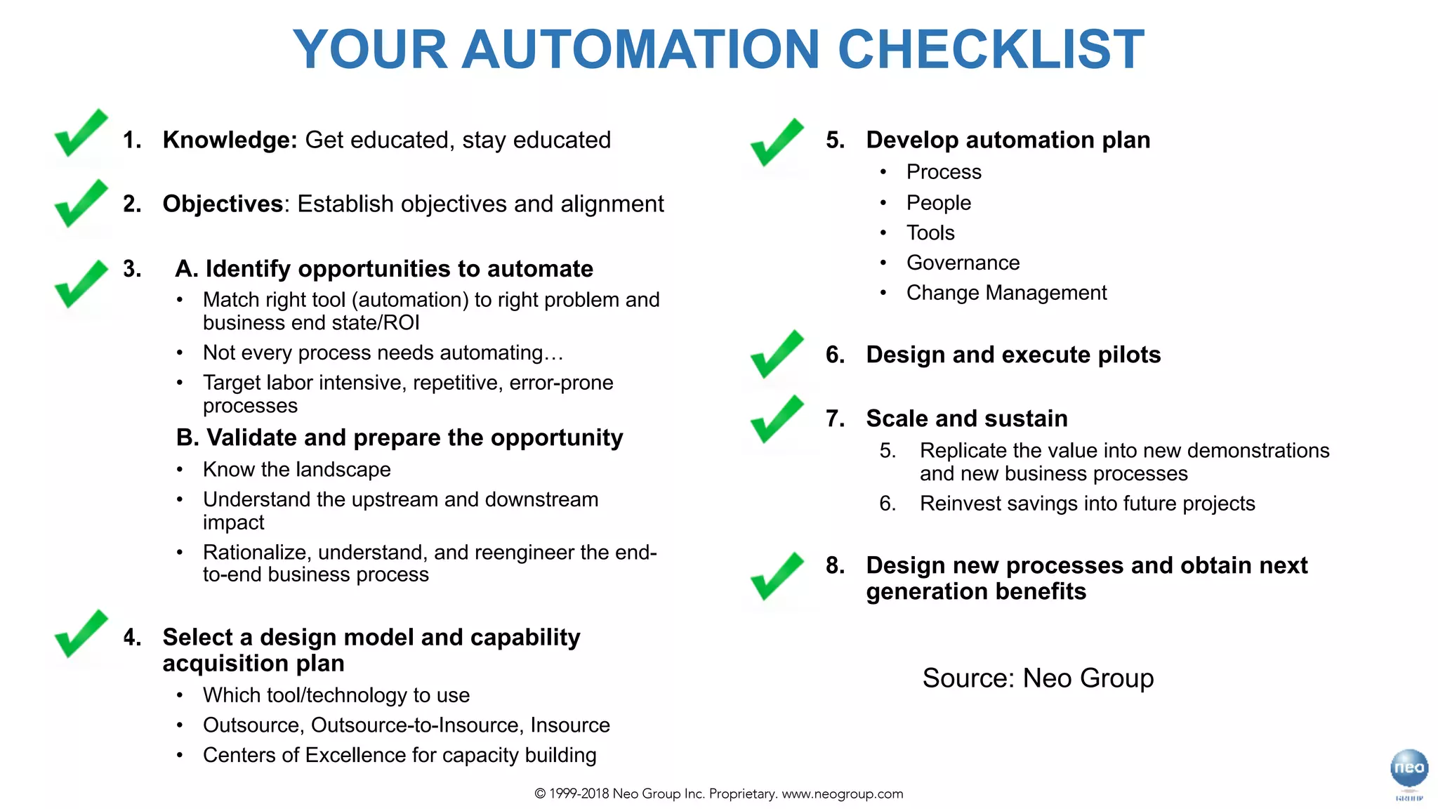 Neo Automation Series Part 4 - Road-map to Successful Automation | PDF