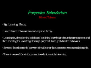 Neo Behaviorism | PPT