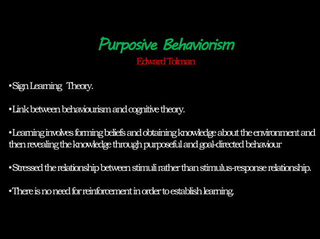 Neo Behaviorism | PPT