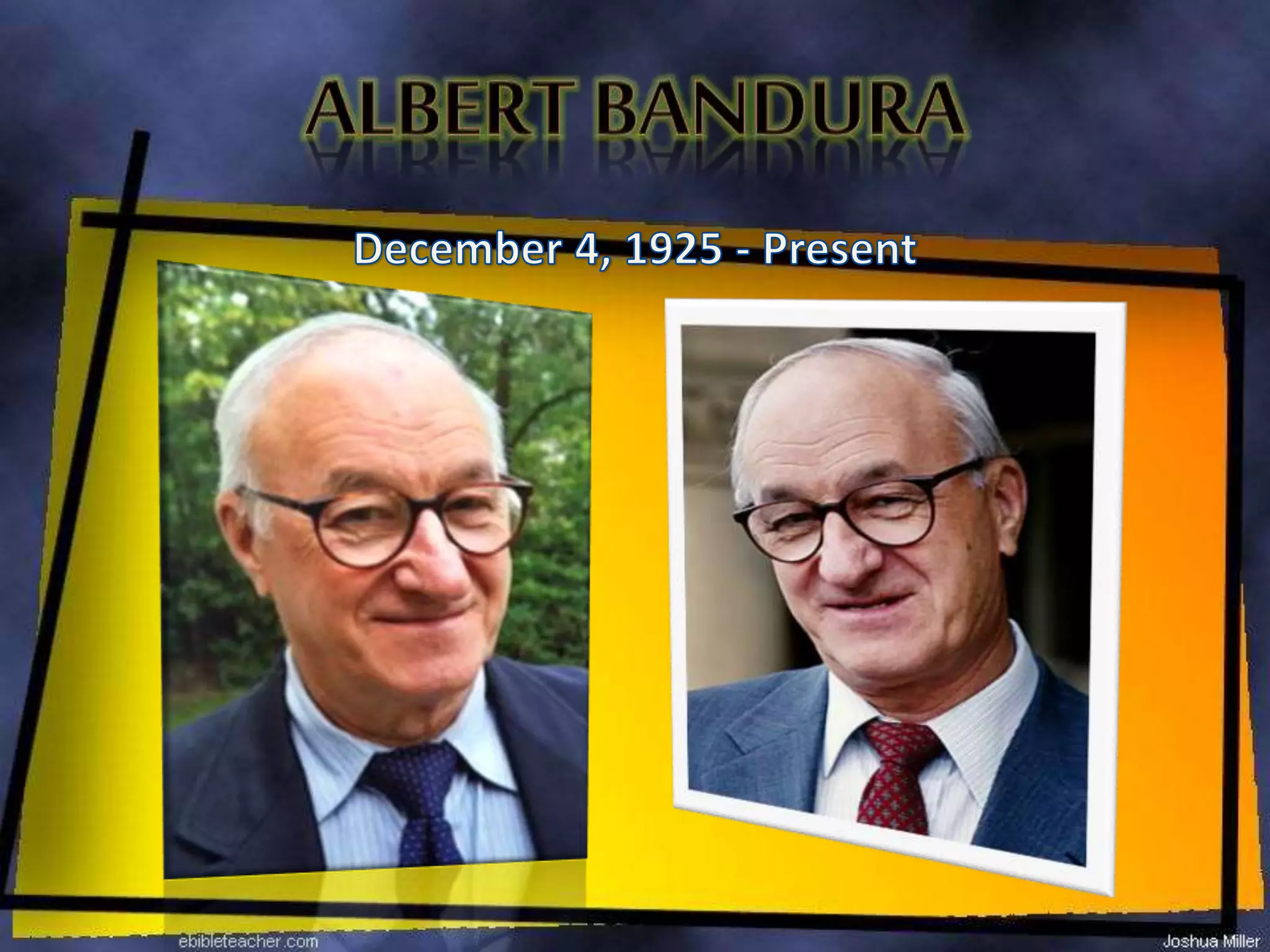 albert bandura' social learning theory | PPTX