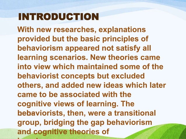 Neo Behaviorism by Tolman and Bandura.pptx | Science