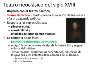 Neoclasicismo y literatura (siglo xviii) | PPTX