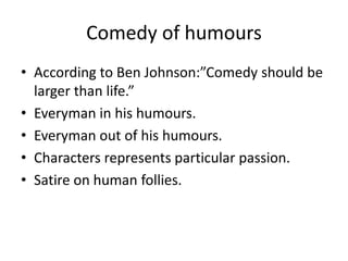 PAPER-2 TYPES OF COMEDY | PPT