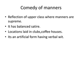 PAPER-2 TYPES OF COMEDY | PPT