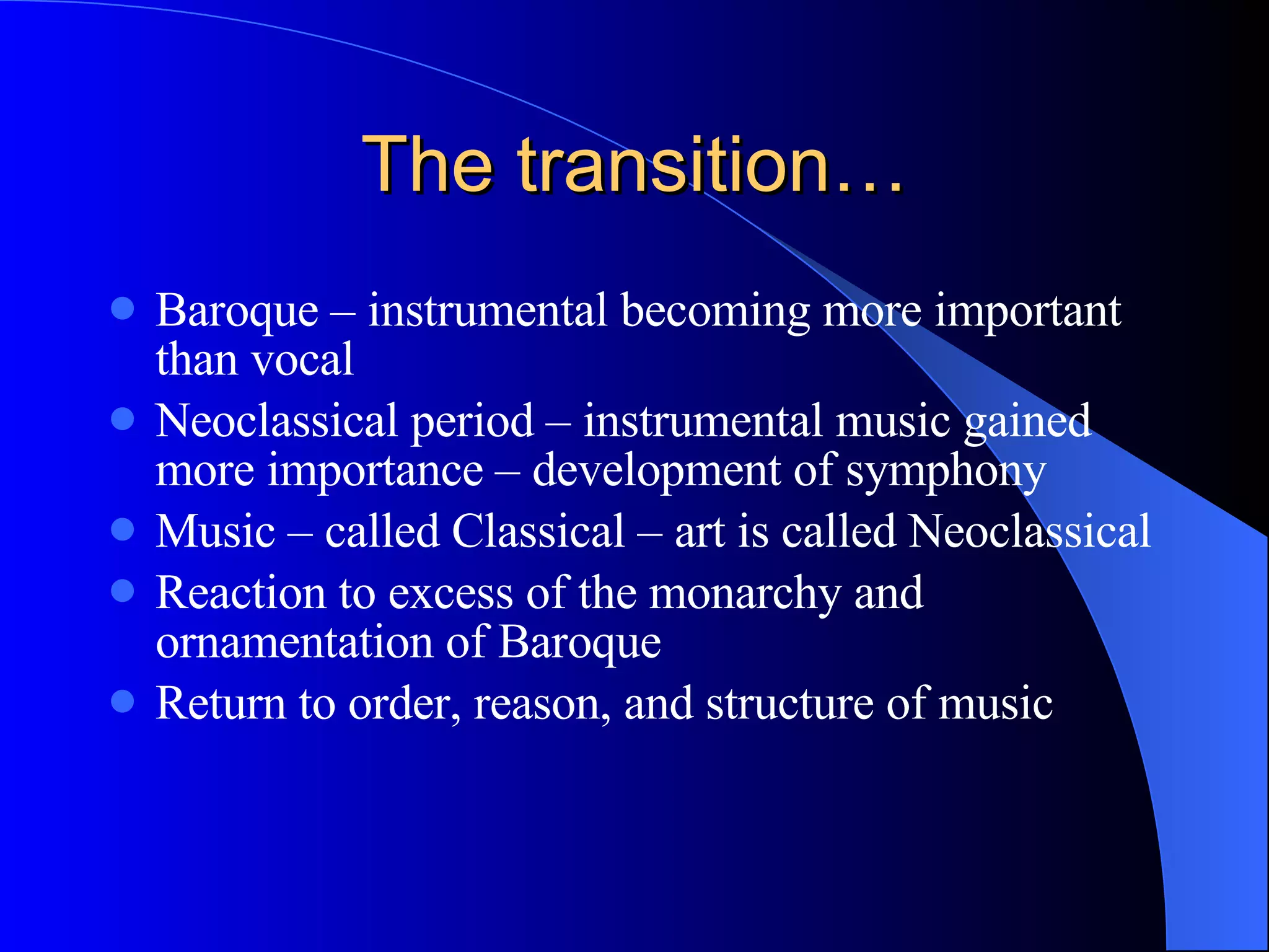 Neoclassical And Classical Period | PPT