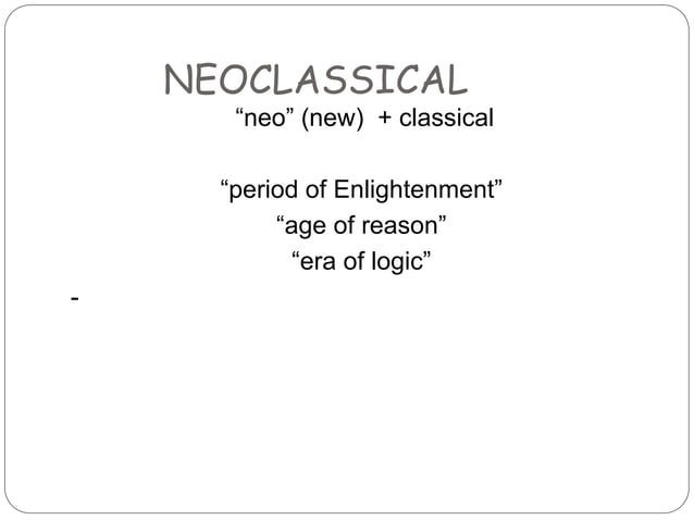 Paper - 2 Neo classical age | PPT