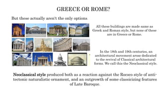 Neoclassical architecture | PPTX