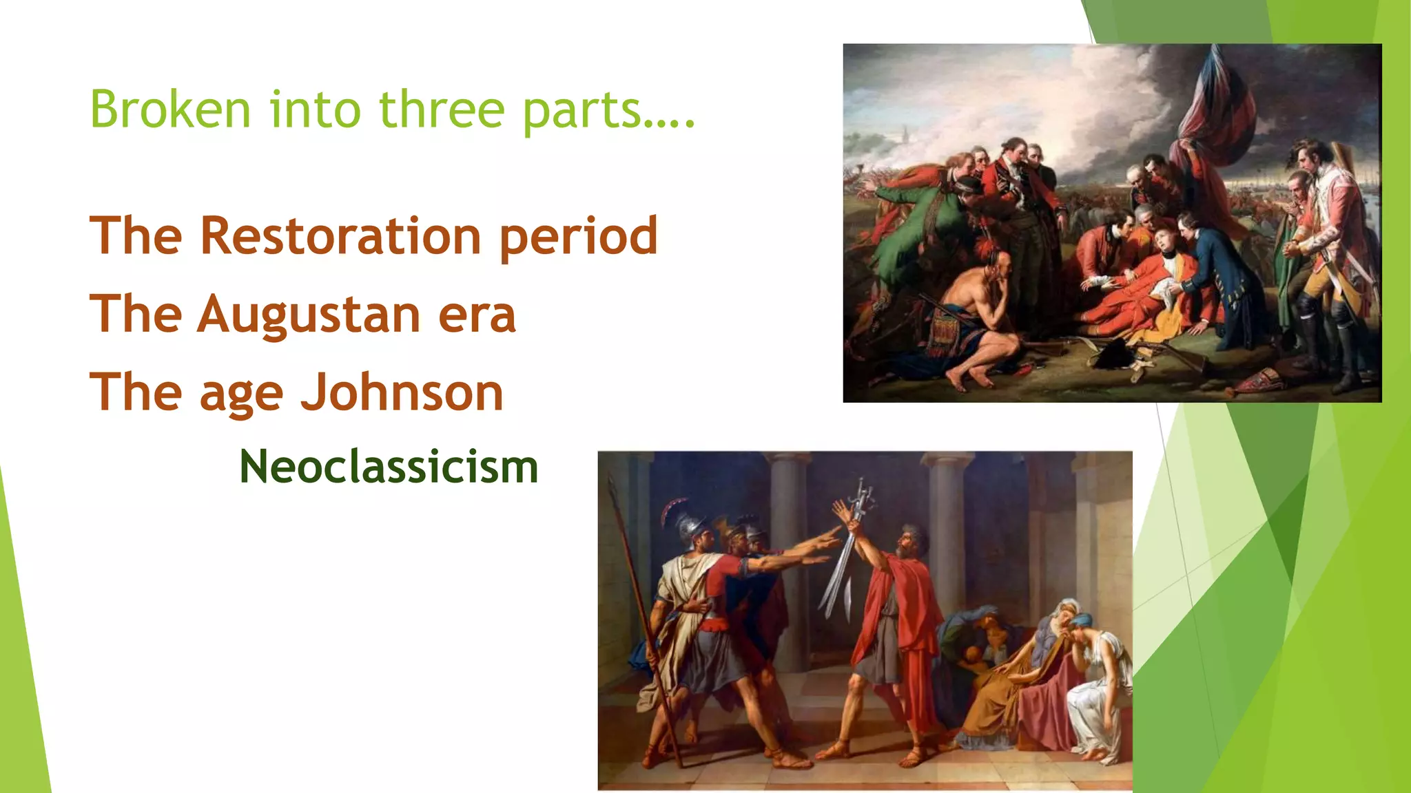characteristics of the neoclassical literature | PPTX