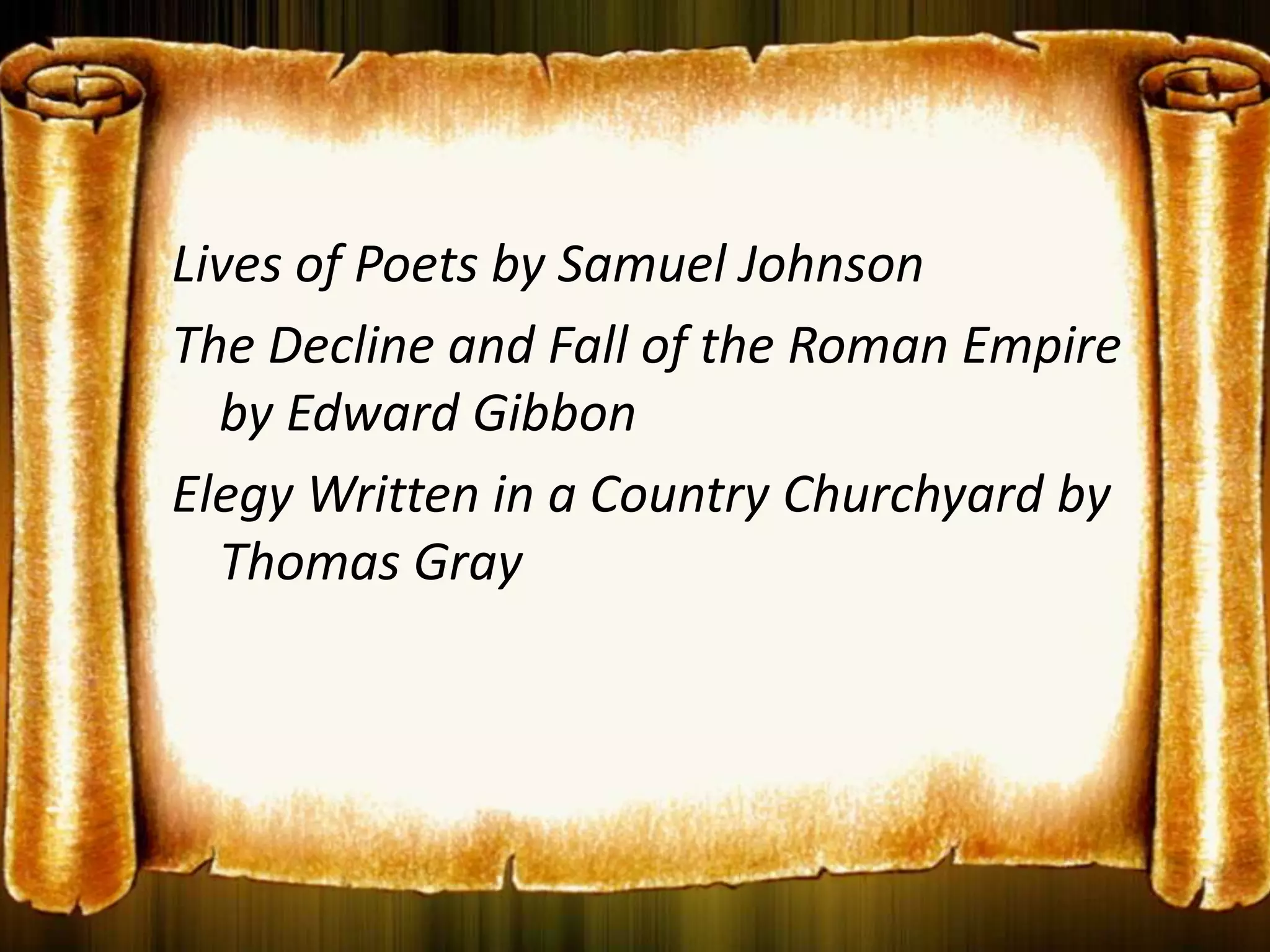 Neoclassical Literature | PPTX