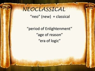 Neoclassical Literature | PPTX